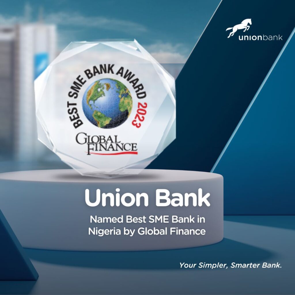 Details As Union Bank Wins Global Finance Award for Best SME Bank In ...