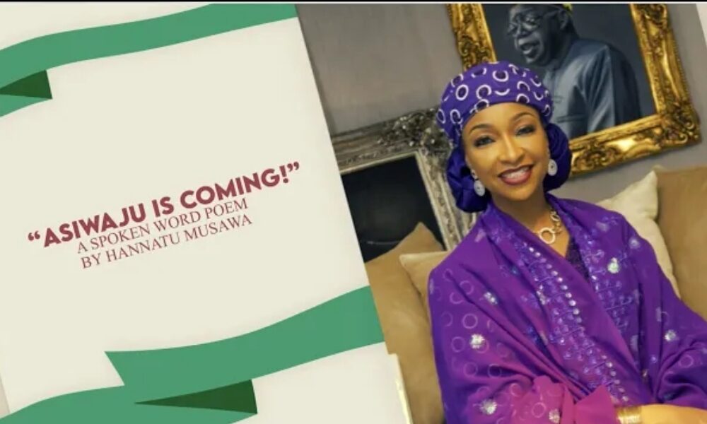 "Asiwaju Is Coming" - Hannatu Musawa's Poem Tells About Tinubu From ...