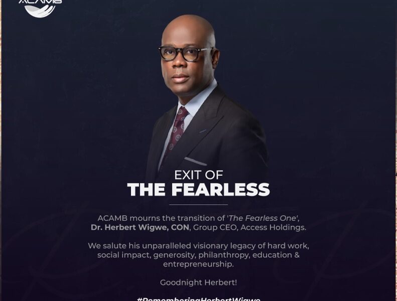 ACAMB Mourns ‘The Fearless One’ Dr. Herbert Wigwe, CEO Of Access ...