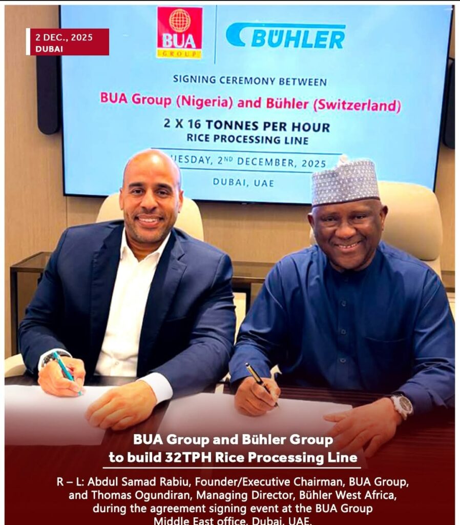 BUA Group Inks Deal With Bühler To Build 32 Tonnes-Per-Hour Rice ...
